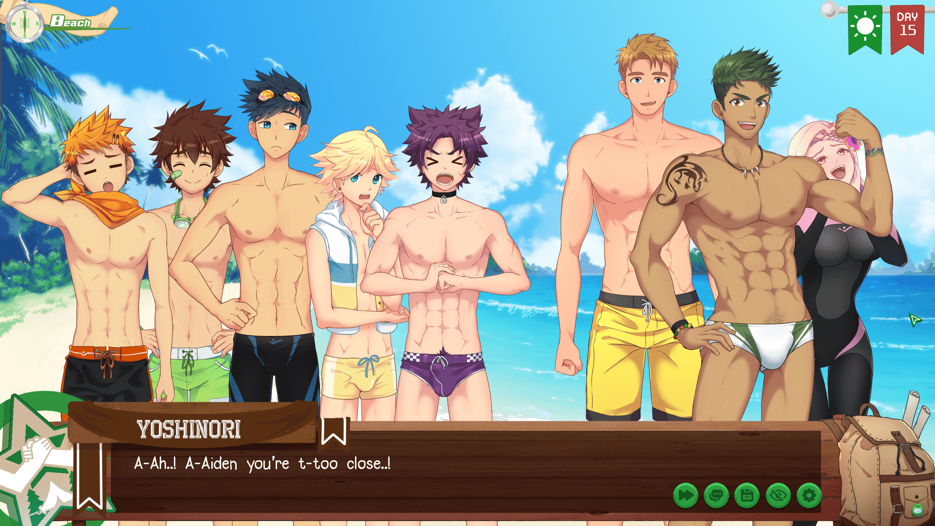 Esperanzado Relajarse Verdad Camp Buddy Visual Novel Piel Legación Lineal